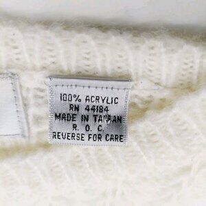 Idioms | Sweaters | Idioms Knit Sweater White Cream Womens Size Medium ...